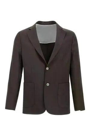 BARBA NAPOLI Wool Blazer - Brown