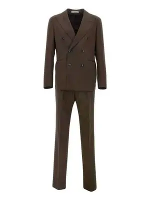 Tagliatore Wool Suit - Brown