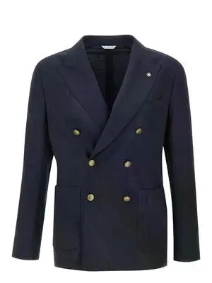 MANUEL RITZ X Marzotto Wool Blazer - Blue