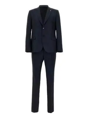 MANUEL RITZ Single-breasted Suit - Blue