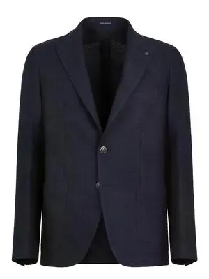 Tagliatore Peak-lapels Single-breasted Blazer - Blue