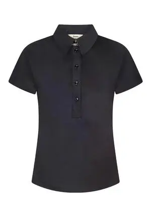 Herno Short Sleeve Polo Top - Blue
