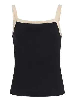 FLORE FLORE Cotton Cami Top Black
