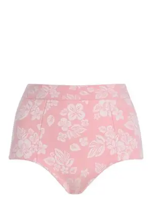 HIGH SPORT Floral Print Mini Shorts - Pink