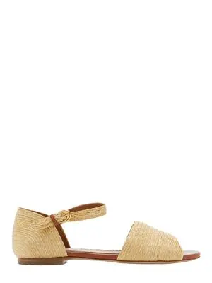 Staud Catherine Raffia Sandals - Neutral