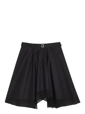 3.1 PHILLIP LIM Flounce Chiffon-Hem Midi Skirt