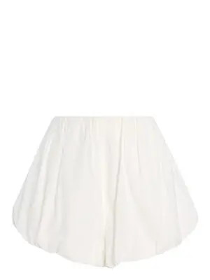 Posse Aurelia Cotton Riviera Shorts - White