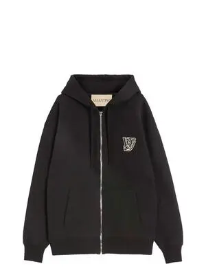 Valentino Garavani Patch Hoodie - Black