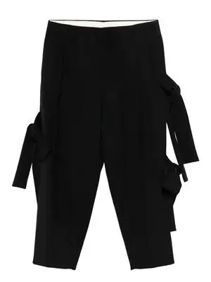 Comme Des Garçons Knot-detail Trousers - Black