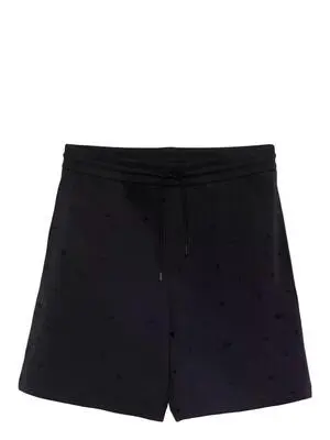 Emporio Armani Logo-jacquard Shorts - Blue
