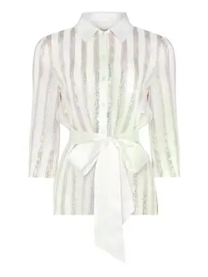 TEMPERLEY LONDON Selena Shirt - Neutrals