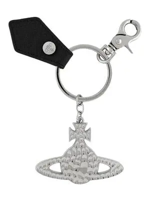 VIVIENNE WESTWOOD Orb-plaque Keychain - Black