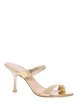 STUART WEITZMAN Nudist 85 Slide Sandals Platino
