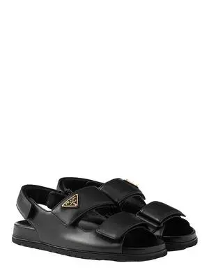 Prada Nappa Leather Sandals - Black