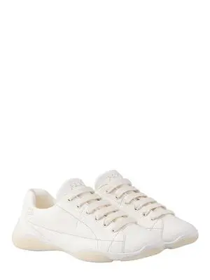 Prada Nappa Leather Sneakers - Neutral