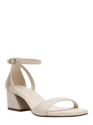 Anne Klein Ankle Strap Sandal Bone Smooth