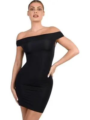 POPILUSH Shapewear Bodycon Mini Dress - Classic Black