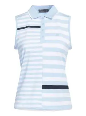 G/fore Polo Shirt In Striped Jersey - Blue