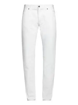 Dolce & Gabbana Tapered Cotton Jeans - White