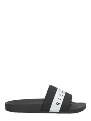 John Richmond Rubber Pool Slides - Black