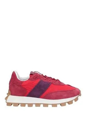 TOD'S Sneakers In Leather And Textile Fibers - Red