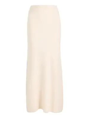Almada Label Umi Knitted Bouclé Pencil Skirt - Off White