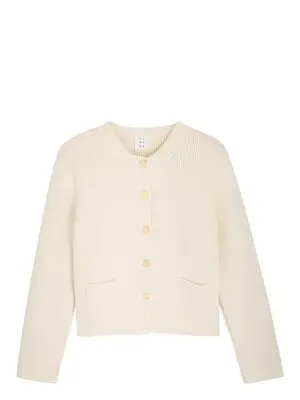 Almada Label Cotton-knit Cardigan - Cream