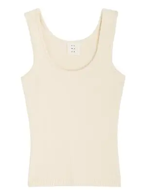 Almada Label Riri Knitted Bouclé Tank Top - Off White