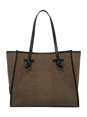 MARCELLA CLUB Textured Tote Bag - Brown