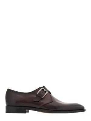 FERRAGAMO Single Monk Shoe - Red