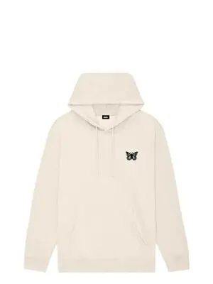 DALIX Butterfly Embroidered Hoodie - Sandshell