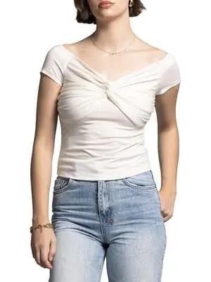 WEEKEND LOS ANGELES Adelina Twist Front Top - Blanc