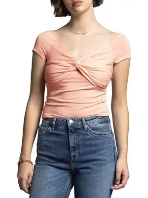 WEEKEND LOS ANGELES Adelina Twist Front Top - Muted Clay