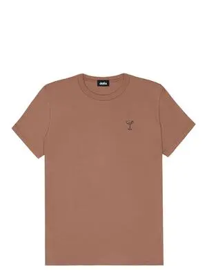 DALIX Coffee Martini Jersey Tee - Chestnut