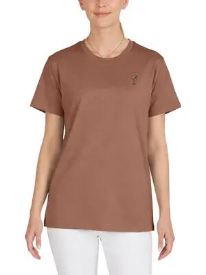 DALIX Relaxed Jersey Tee Chestnut