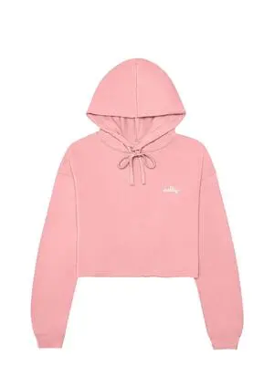 DALIX Salty Fleece Cropped Hoodie - Pink