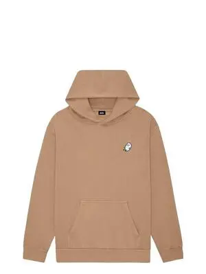 DALIX Ghost Midweight Fleece Relaxed Fit Hooded Sweatshirt - Camel