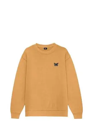 DALIX Butterfly Heavyweight Relaxed Sweatshirt - Peanut