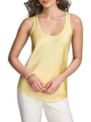 Donna Karan New York Scoop Neck Tank - Panna Cott