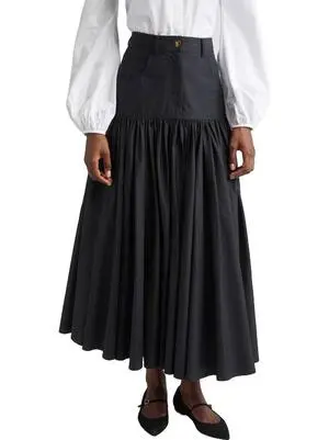 Giambattista Valli Pleated Midi Skirt - Black