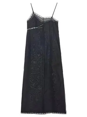 MAISON MARGIELA Asymmetric Silk Dress - Black