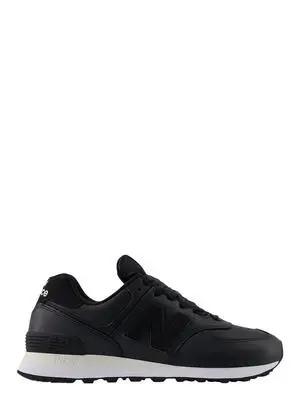 NEW BALANCE 574 Leather Sneakers - Black