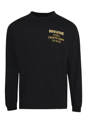 Rhude Steel Long-sleeve Tee 'vintage - Black