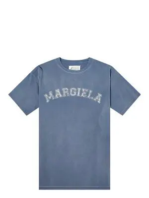 MAISON MARGIELA Overdye Logo T-shirt - Blue