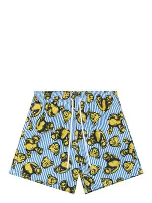 Palm Angels X Vilebrequin Bear Print Swimshorts - Blue