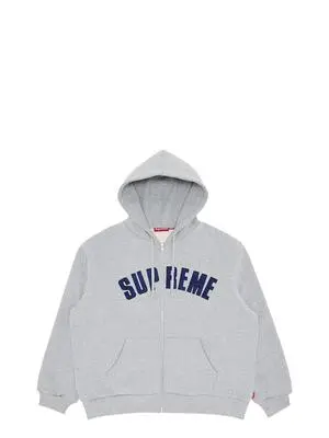 Supreme Arc Thermal Zip Up Hooded Sweatshirt - Grey