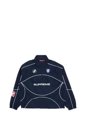 Supreme Reflective Piping Pullover 'navy - Blue