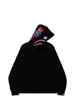 A BATHING APE Shark Pullover Hoodie - Black