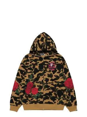 BAPE BAPE X Anti Social Social Club Full Zip Hoodie Yellow