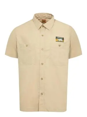 HUMAN MADE Nylon Short-sleeve Shirt 'beige - Tan